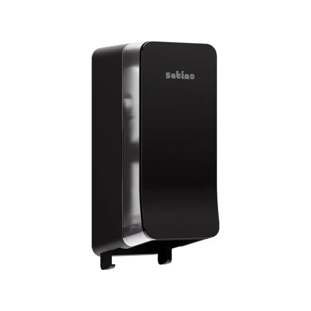 Satino System Twin Roll Toilet Paper Dispenser Black | Purozo